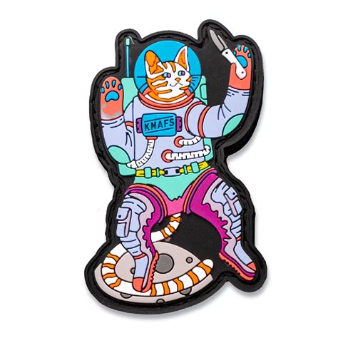 Knafs Space Kitty Edc Patch Australia Adventure Carry