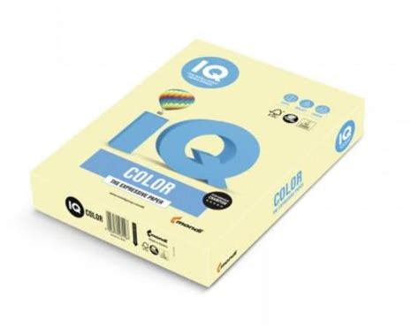 ᐉ Папір кольоровий IQ Color A4 160 г/м2 250 арк. Жовтий (YE23/A4/160/IQ ...
