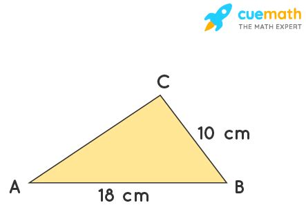 Find The Area Of A Triangle Two Sides Of Which Are Cm And Cm And