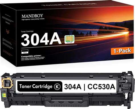 304a Black Toner Cartridge Cc530a Replacement For Hp 304a