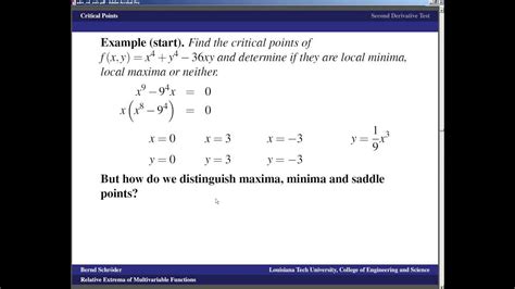 Concise Modular Calculus 8597 Relative Maxima And Relative Minima