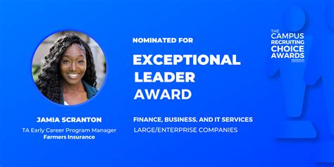 Jamia Scranton Nominee For Exceptional Leader Award Crca 2021