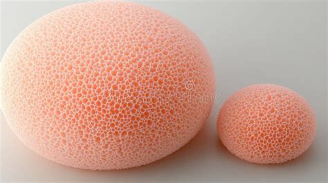 A Pink Sphere And Disc Are Positioned On A White Surface Exemplifying Minimalist Geometric