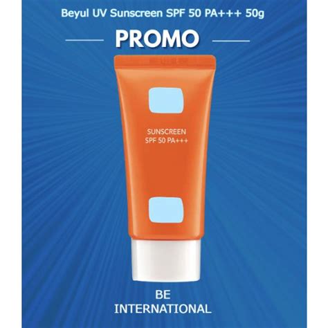 Beyul Uv Sunscreen Spf 50 Pa 50g Shopee Malaysia
