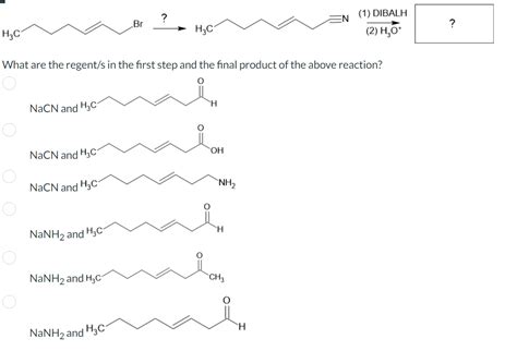 Solved Question Select The Reagents And Products For Chegg
