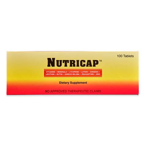 Nutricap Tablet Sv More Group Of Companies