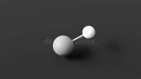 Methylidyne Radical Molecular Structure Radical Ball And Stick 3d