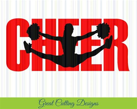 Cheerleader Svg Cut File Dxf Cheer Svg Toe Touch Cricut Svg