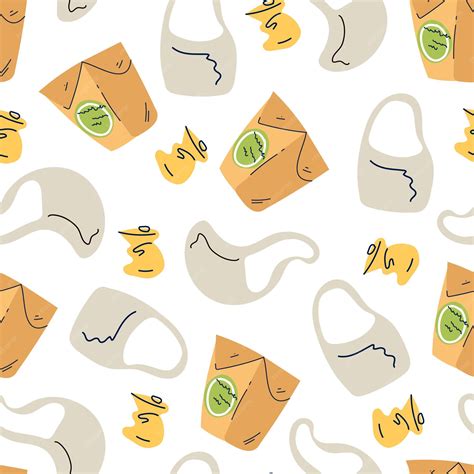 Premium Vector Pollution Waste Trash Recycle Garbage Texture Seamless