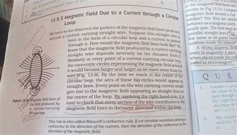 13 2 3 Magnetic Field Due To A Current Through A Circular Loop Around A C