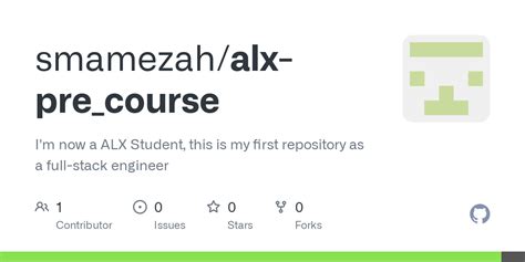GitHub Smamezah Alx Pre Course I M Now A ALX Student This Is My