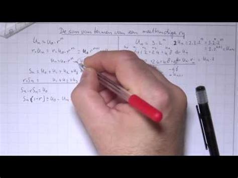 Discrete Wiskunde Wiskunde D De Som Van Termen Van Een Meetkundige