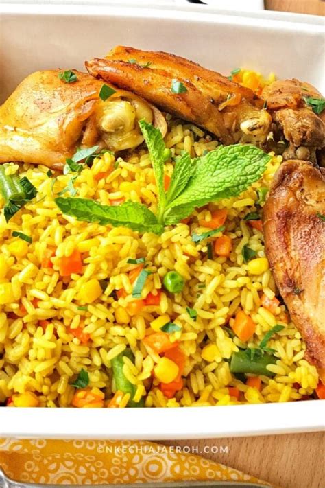Nigerian Fried Rice Recipe With Baked Chicken Nkechi Ajaeroh