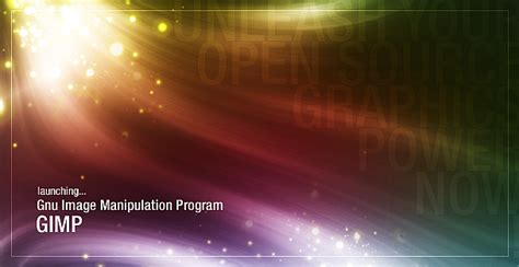 Splash Screen Create A Colorful Stream Of Light With Particles Tutorials Gimpusers Com