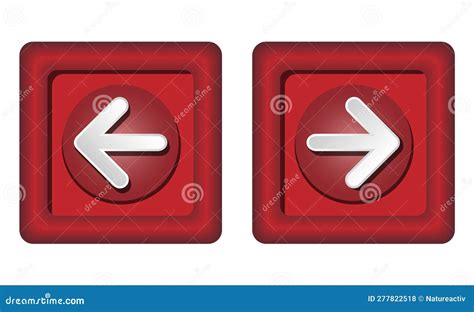 Right Left Buttons In Vector Illustration Stock Vector Illustration