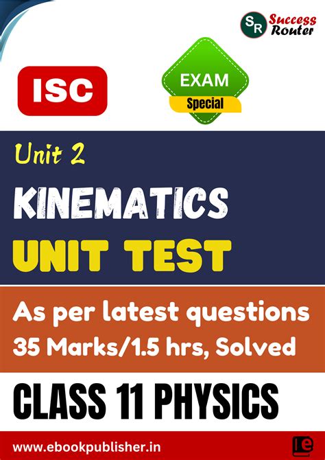 Isc Unit Test Class 11 Physics Unit 2 Kinematics
