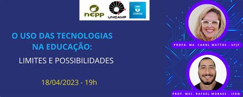 O Uso Das Tecnologias Na EducaÇÃo Limites E Possibilidades