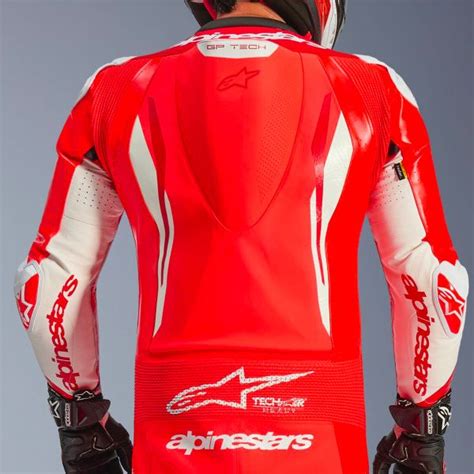 Combinaison Cuir Alpinestars Gp Tech V5 1 Pc Leather Suit Red Fluo