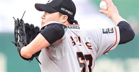 Sc현장속보 첫 승 도전 김민우 키움 상대 5⅔이닝 2실점 호투