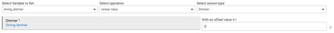 set variable to dimmer level but might be off 🧰 built in apps and