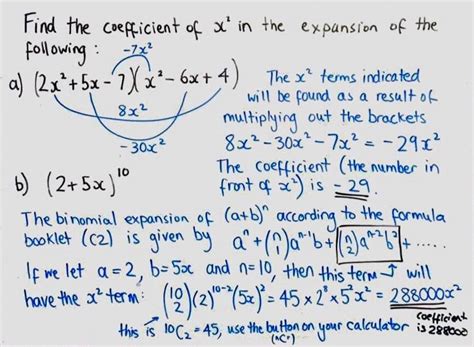 Binomial Expansion Positive Integer Powers