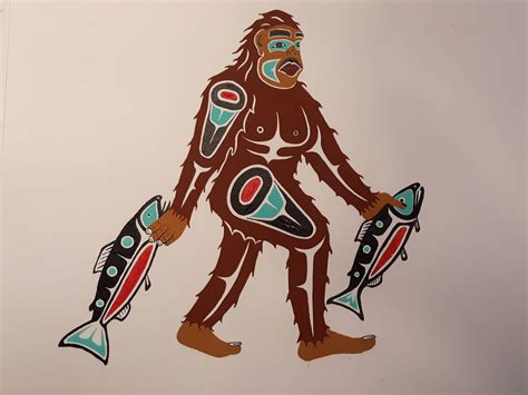 Native American Sasquatch Art