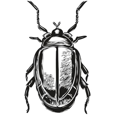 Premium Vector Beetle Sketch Hand Drawing Of Wildlife Vintage