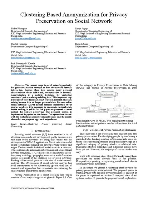 Ieee Paper Format Template Pdf Social Network Privacy