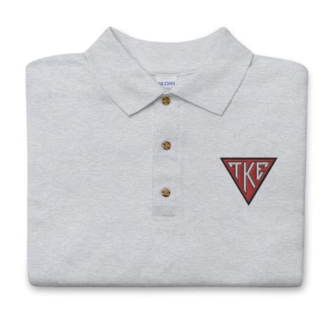 Tau Kappa Epsilon Embroidered Polo Tke House Plate