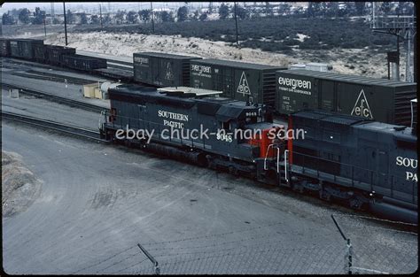 Original Slide Southern Pacific Sp 9048 Sd45 West Colton Ca 1976 4686780336