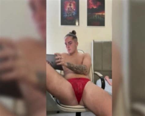 Guy Wears His Gfs Thong While She Is Away
