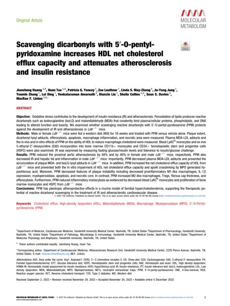 Pdf Scavenging Dicarbonyls With 5 O Pentyl Pyridoxamine Increases