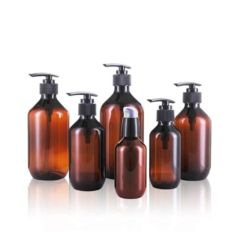 500ml Glass Amber Bottle With Lotion Pump Chipo Packaging