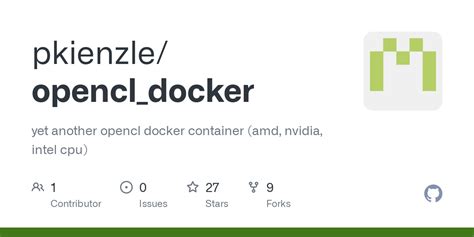 github pkienzle opencl docker yet another opencl docker container