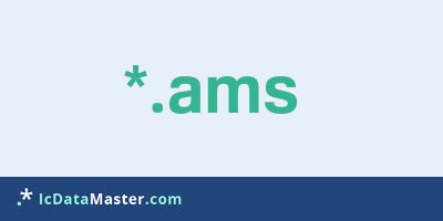 Opening AMS Files What Is A File With AMS Extension