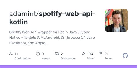 Github Adamintspotify Web Api Kotlin Spotify Web Api Wrapper For