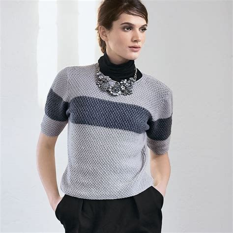 Джемпер с короткими рукавами схема вязания спицами Вяжем Джемперы на Knitted Tops