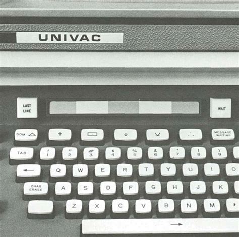 Dinosaur S Pen Excerpts From Univac Uniscope 300 Terminal