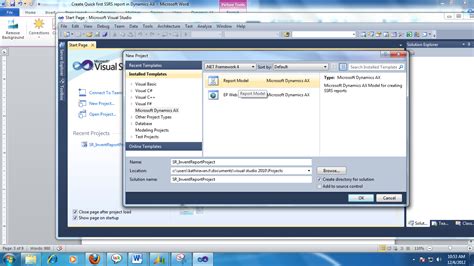 Sharpsys Software Solutions Creating Sample SSRS Report In Dynamics Ax