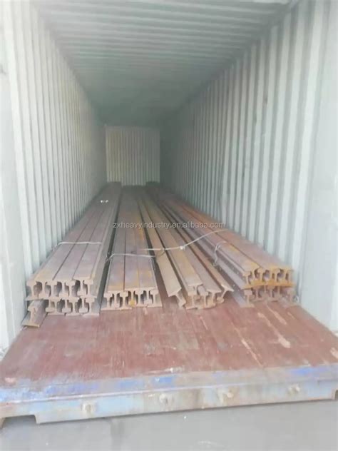 Heavy Steel Rail 38kg M 43kg M For Railway Steel Railway P38 P43 Rail