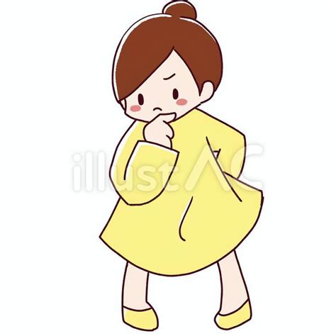 考える女の子イラスト No 22033959無料イラストフリー素材ならイラストAC
