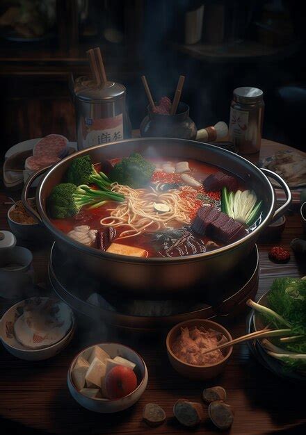 Premium Ai Image The Elegance Of Hot Sichuan Soup
