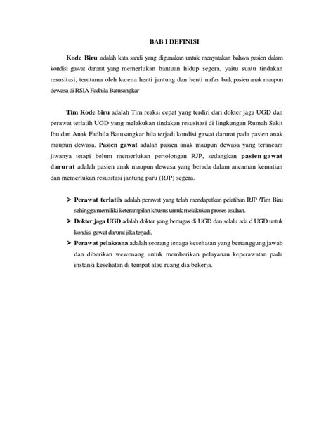 Panduan Code Blue Pdf