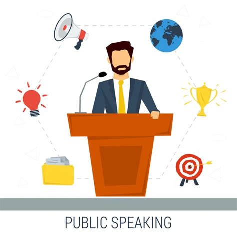 Public Speaking Stock Vectors Royalty Free Public Speaking