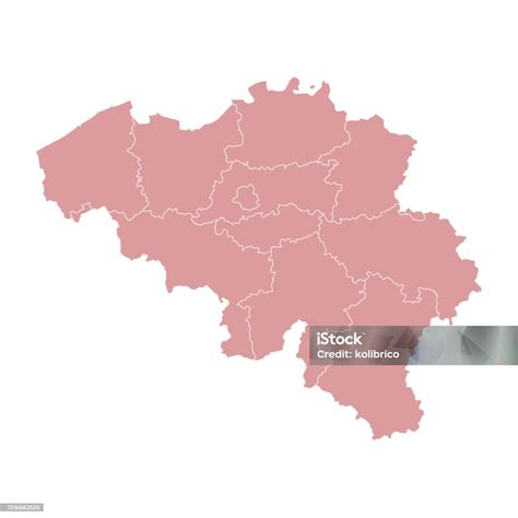 벨기에의 행정 부서지도의 벡터 그림입니다 벡터 맵입니다 0명에 대한 스톡 벡터 아트 및 기타 이미지 0명 나눗셈 디자인