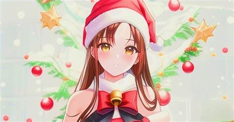 ミニスカサンタ ミニスカサンタ文字エフェクトなし けいのイラスト Pixiv