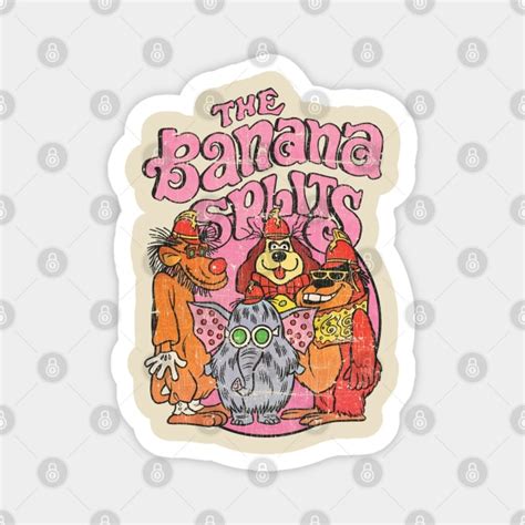 New Color Banana Splits Texture Vintage Magnet Teepublic