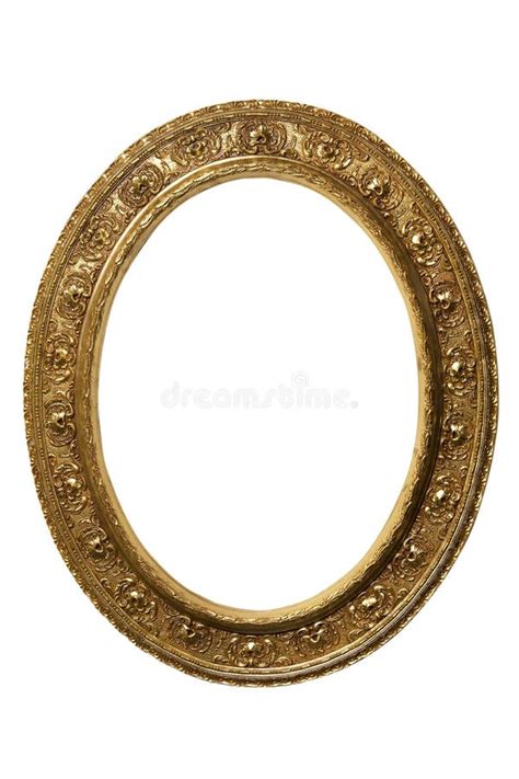 Moldura Para Retrato Dourada Foto De Stock Imagem De Isolado Dourado