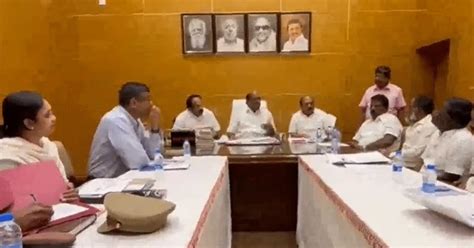 பரந்தூர் விமான நிலையம் அமைச்சர்களுடன் பேச்சுவார்த்தை நடத்திய