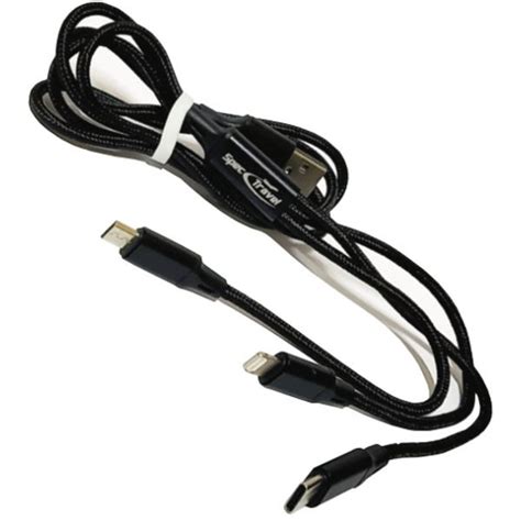 Spec Travel 3 In1 Usb Cable 1m Black Online Shopping On Spec Travel 3